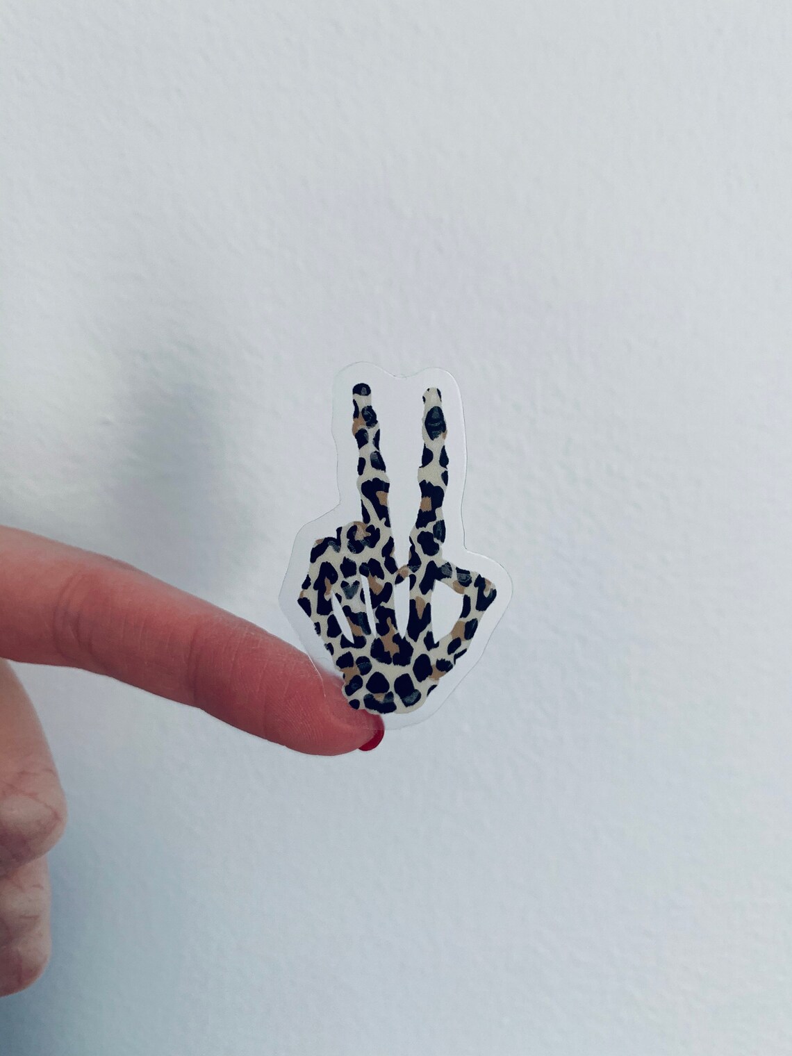 Clear Cheetah Peace Sign Skeleton Sticker Radiology Sticker - Etsy