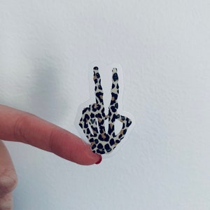 Clear Cheetah Peace Sign Skeleton Sticker, Radiology Sticker, Xray ...