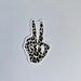 Cheetah Peace Sign Skeleton Sticker Radiology Sticker Xray - Etsy