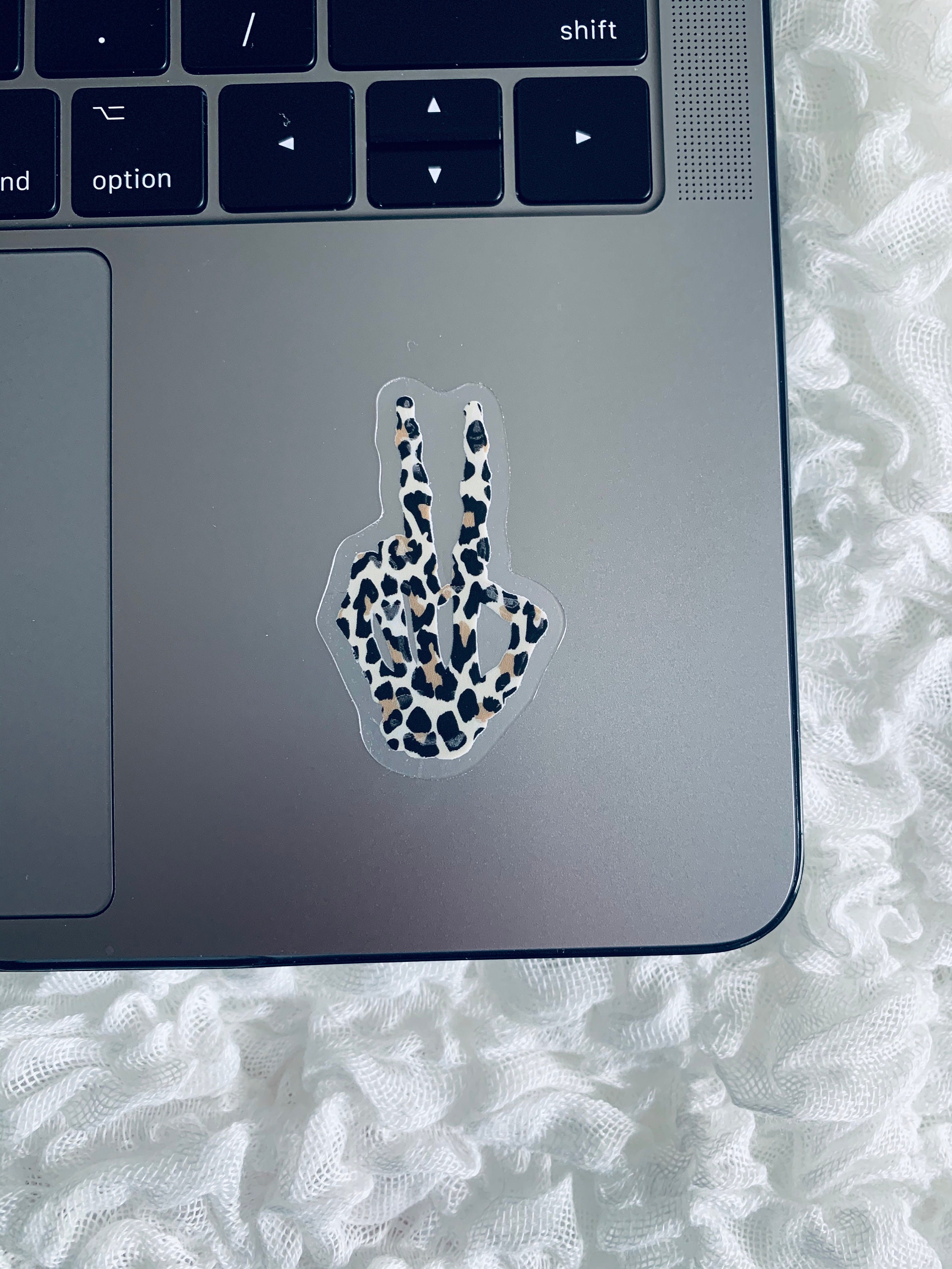 Clear Cheetah Peace Sign Skeleton Sticker Radiology Sticker - Etsy