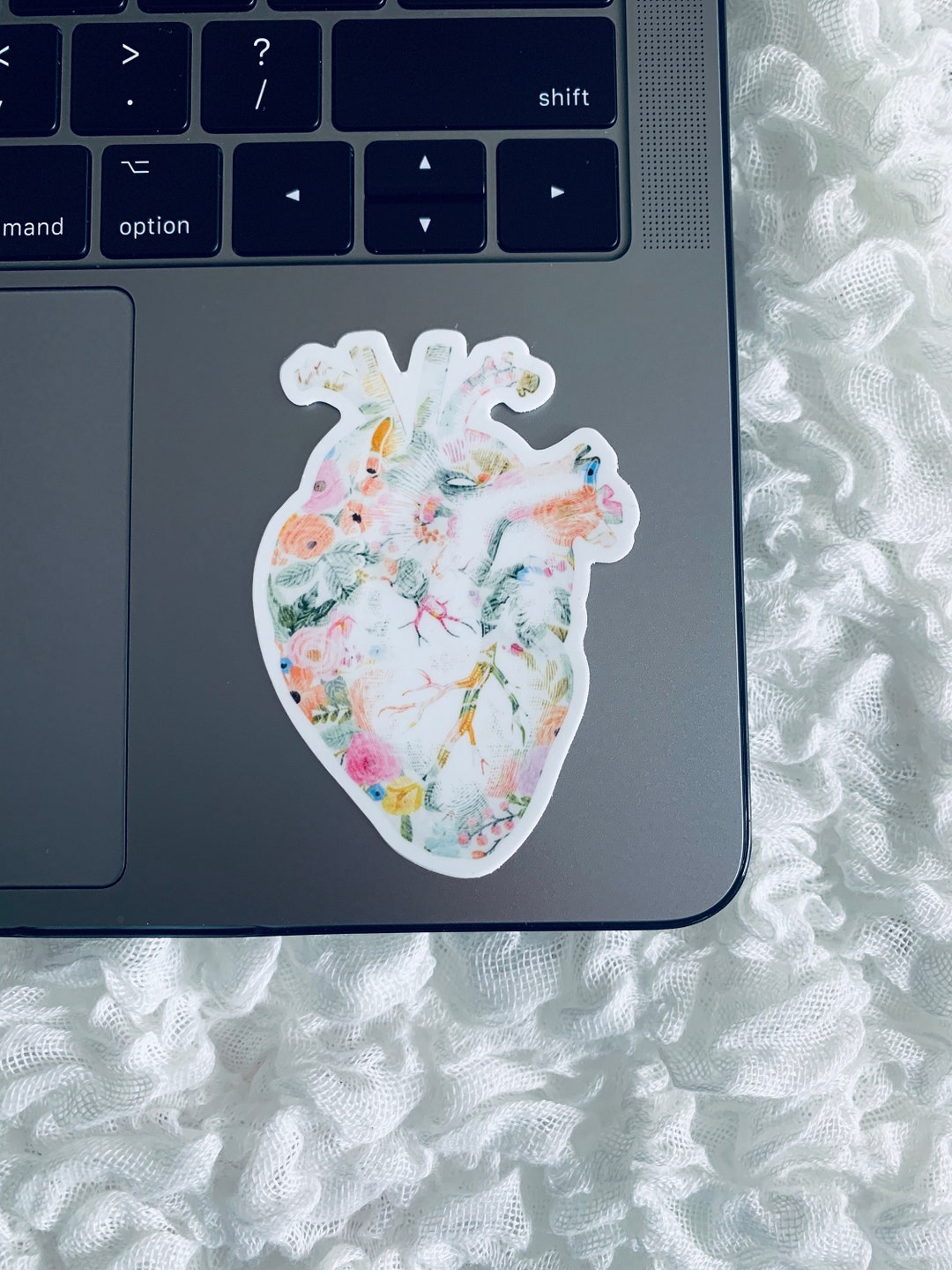 Colorful Floral Anatomical Heart, Nursing Sticker, Nursing Student ...