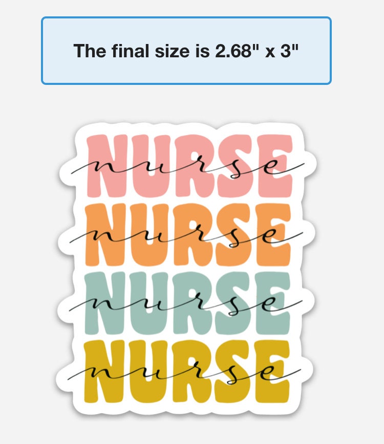 Nursing Sticker Nursing Student Sticker Nurse School - Etsy