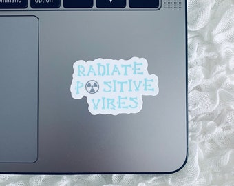 Clear Radiate Positive Vibes Sticker, Radiology Stickers, Xray Sticker ...