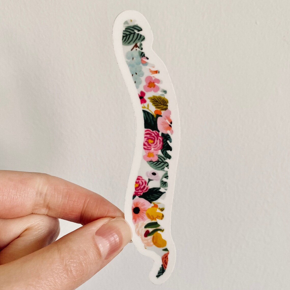 Floral Curved Spine Sticker Chiropractor Chiropractor | Etsy
