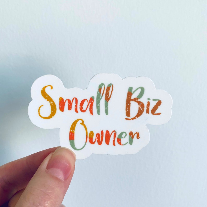 Colorful Small Business Owner Sticker - Etsy