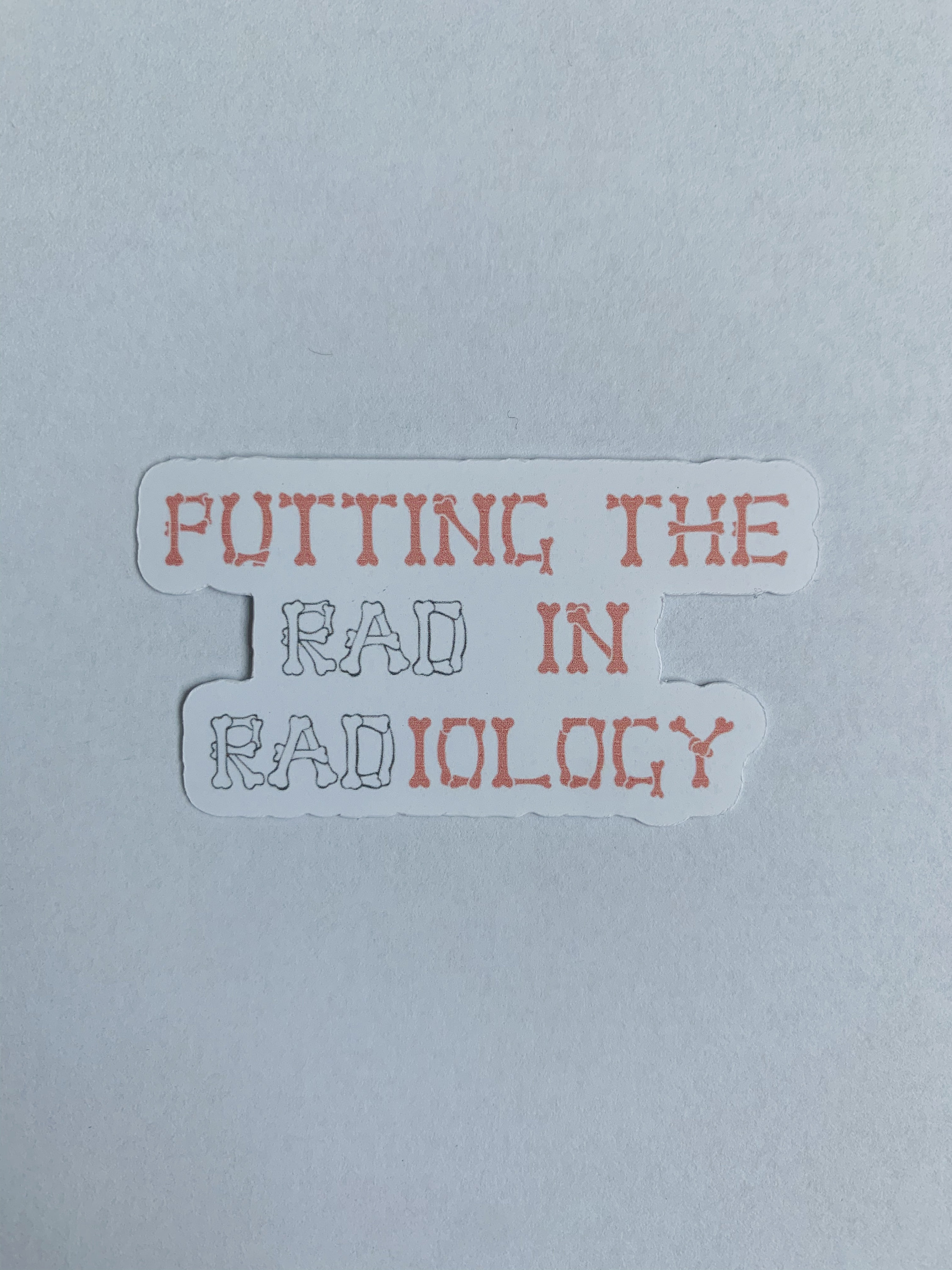 Putting the Rad in Radiology Sticker Radiology Stickers | Etsy