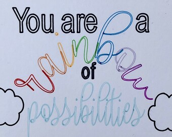 We Are a Rainbow of Possibilities - Etsy