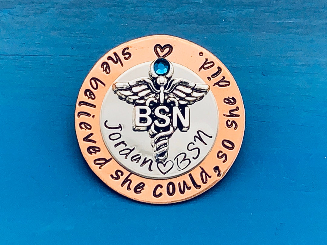 Personalized Pin for BSN / Bsn Gift /bsn /nurses / Nursing - Etsy