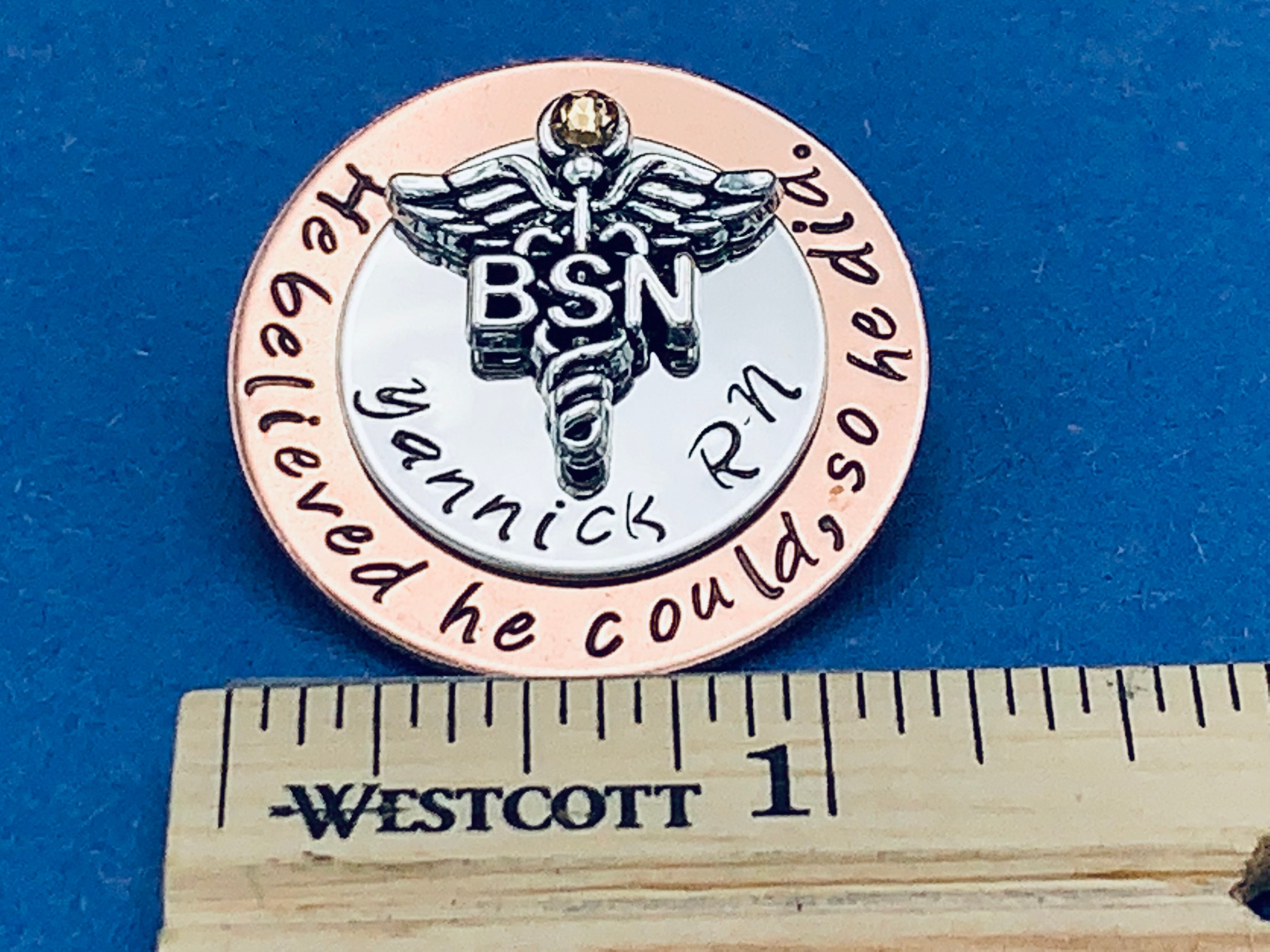 Personalized Pin for BSN / Bsn Gift /bsn /Nurses / Nursing | Etsy