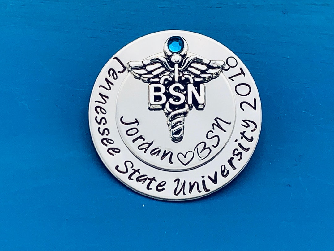 Personalized Pin for BSN / BSN Gift /bsn /nurses / Nursing Student Gift ...