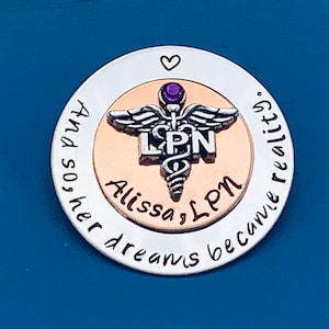 Personalized Pin for LPN / LPN Gift /bsn /nurses / Nursing Student Gift ...