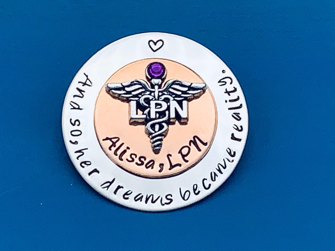 Personalized Pin for LPN / LPN Gift /bsn /nurses / Nursing Student Gift ...