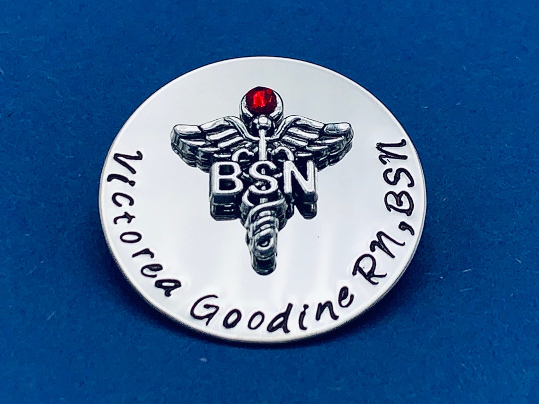 Personalized Pin for BSN / Bsn Gift /bsn /nurses / Nursing Student Gift ...