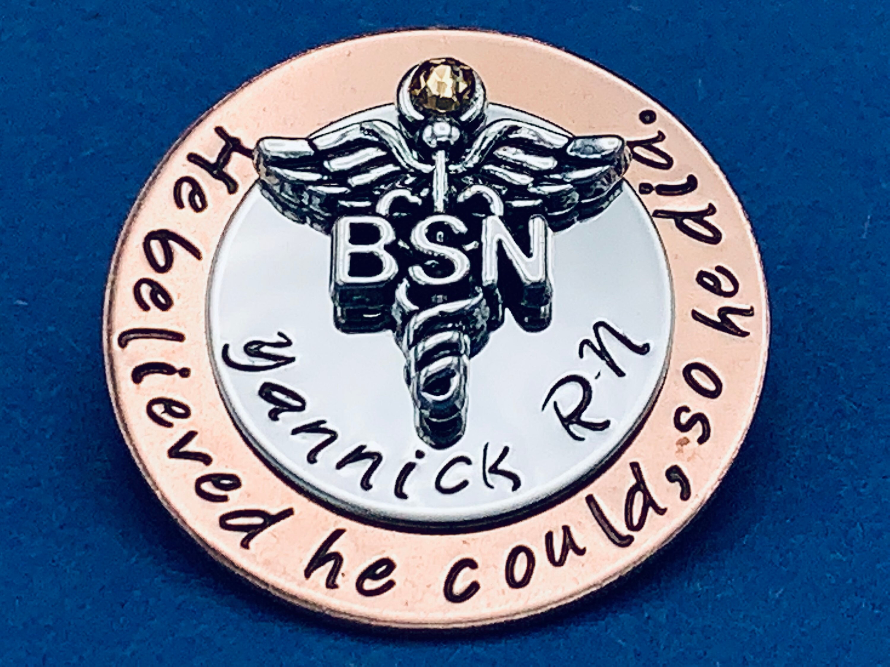 Personalized Pin for BSN / Bsn Gift /bsn /Nurses / Nursing | Etsy