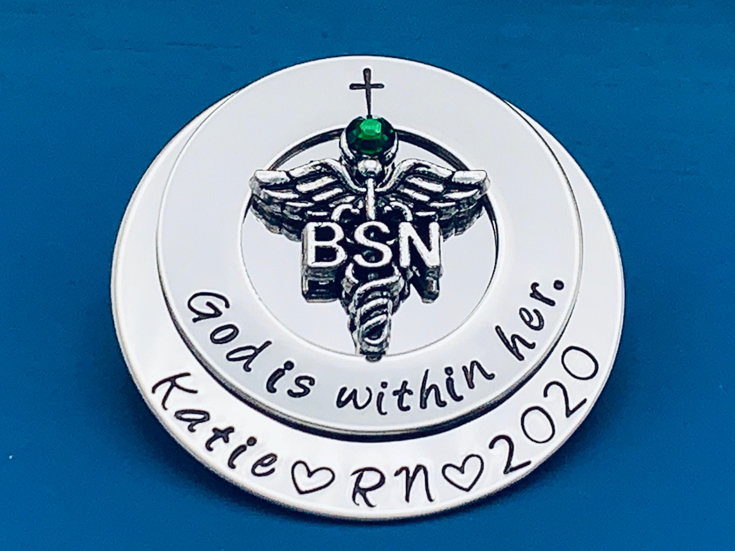 Personalized Pin for BSN/ BSN Gift /bsn /Nurses / Nursing | Etsy