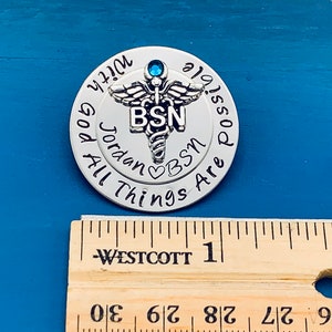 Personalized Pin for BSN / Rn Gift /bsn /nurses / Nursing Student Gift ...