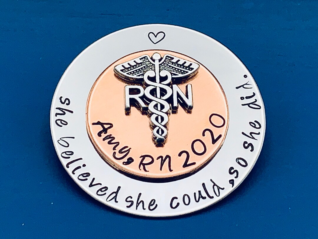 Personalized Pin for RN / Rn Gift /bsn /nurses / Nursing Student Gift ...