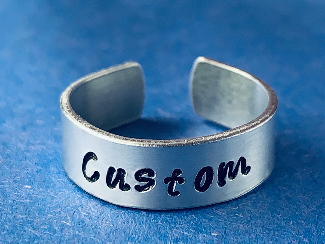 Personalized RN Ring / Nurse Gift / Hand Stamped Ring / Gift for Nurse ...