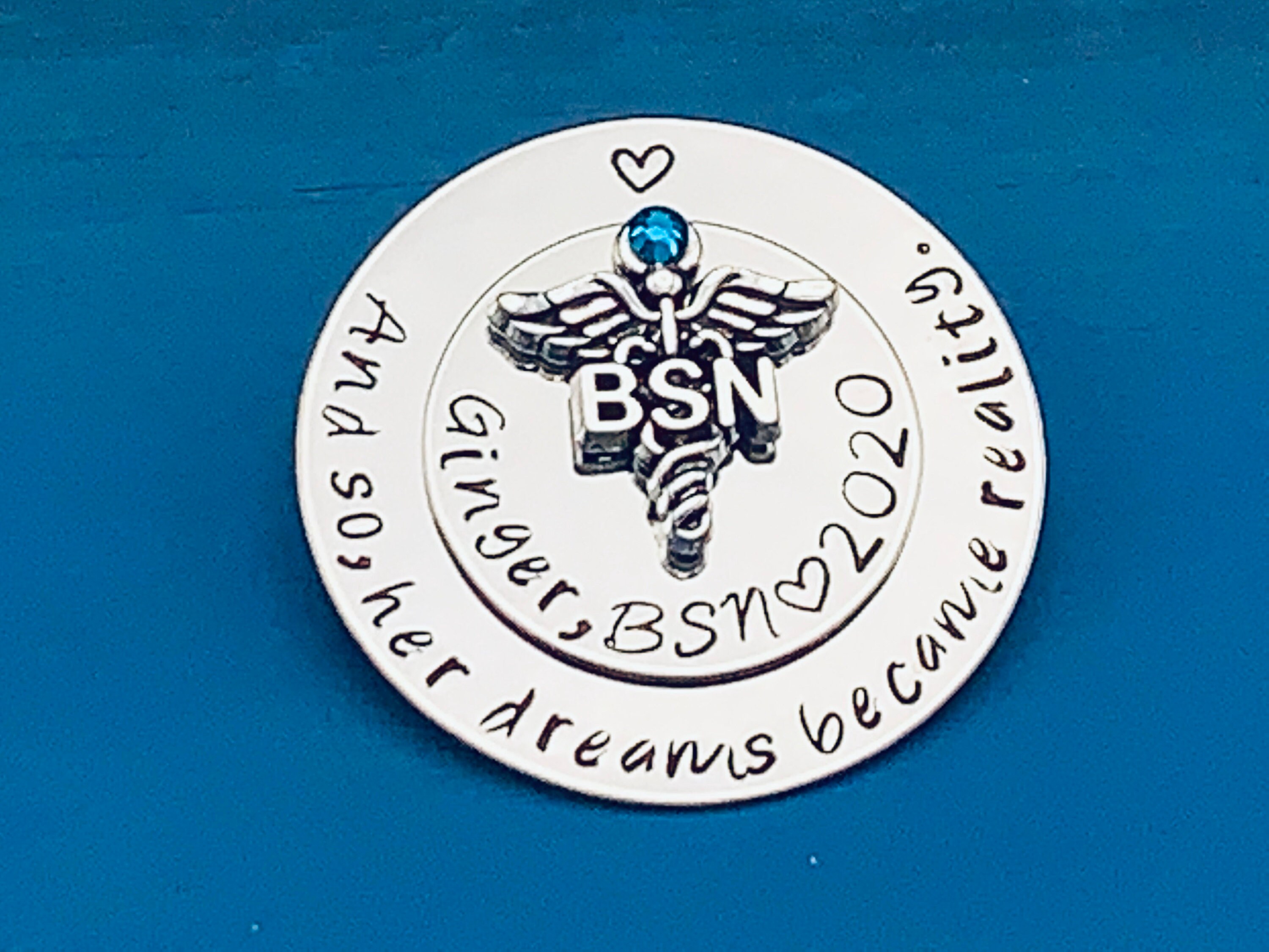 Personalized Pin for BSN / Bsn Gift /bsn /nurses / Nursing Student Gift ...