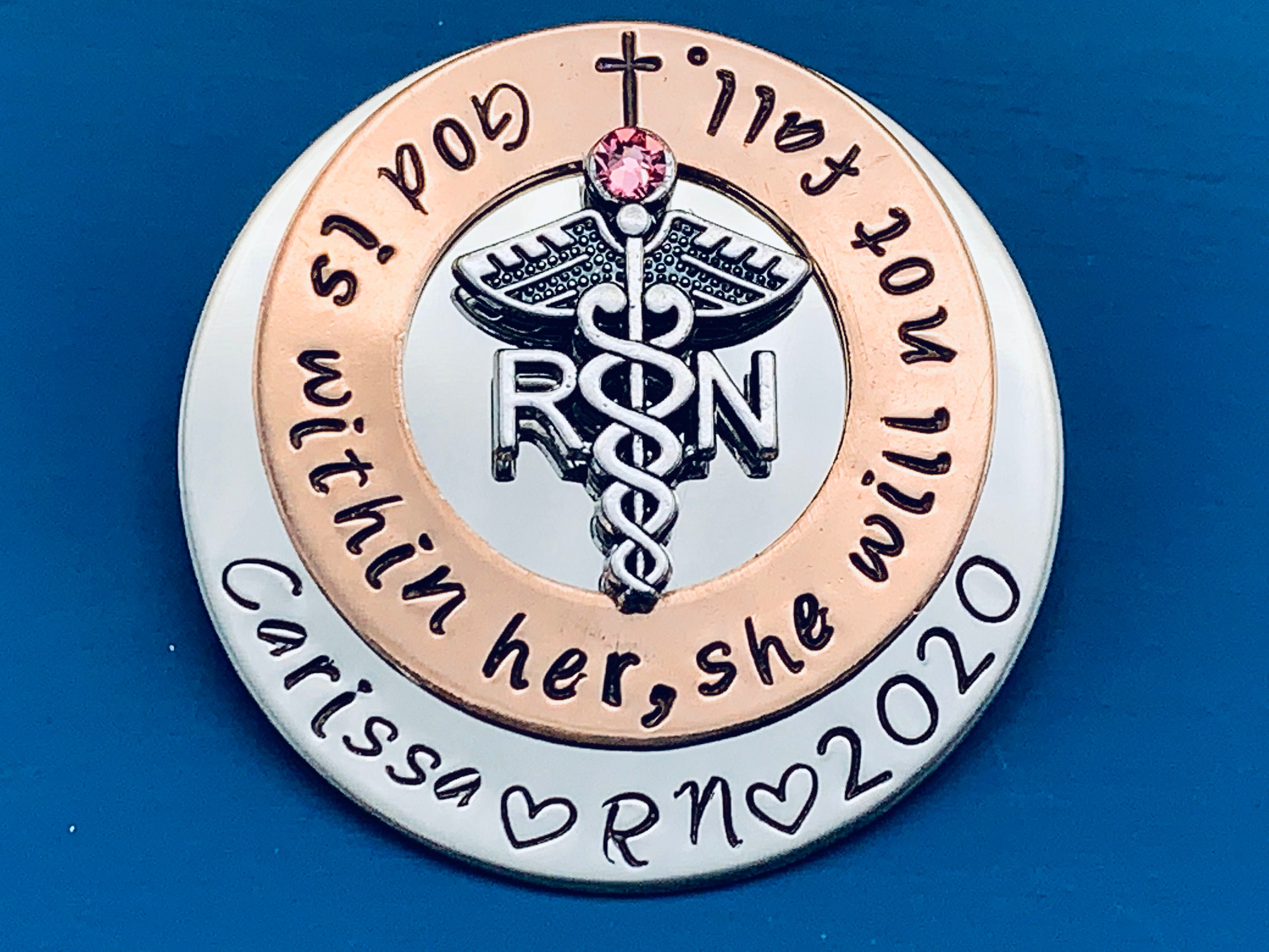 Personalized Pin for RN / Nursing Pin /bsn / Nurse Pin / | Etsy