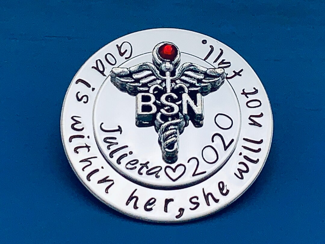 Personalized Pin for BSN / BSN Gift /bsn /nurses / Nursing Student Gift ...