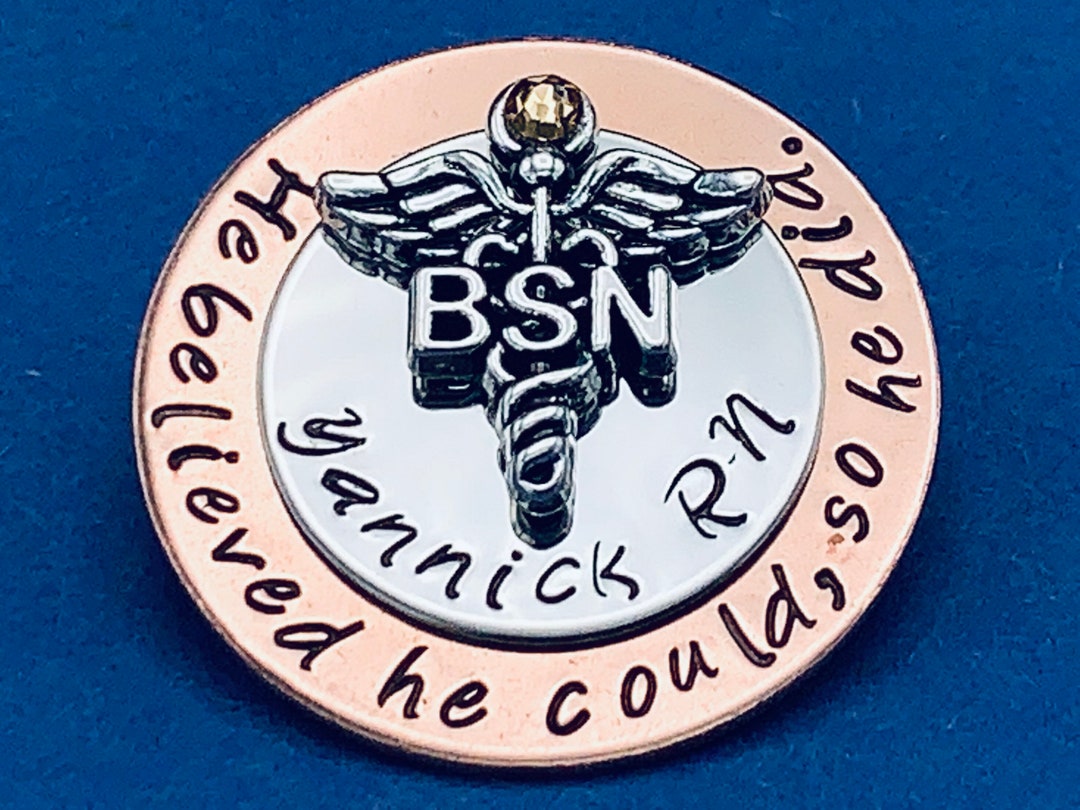 Personalized Pin for BSN / Bsn Gift /bsn /nurses / Nursing Student Gift ...