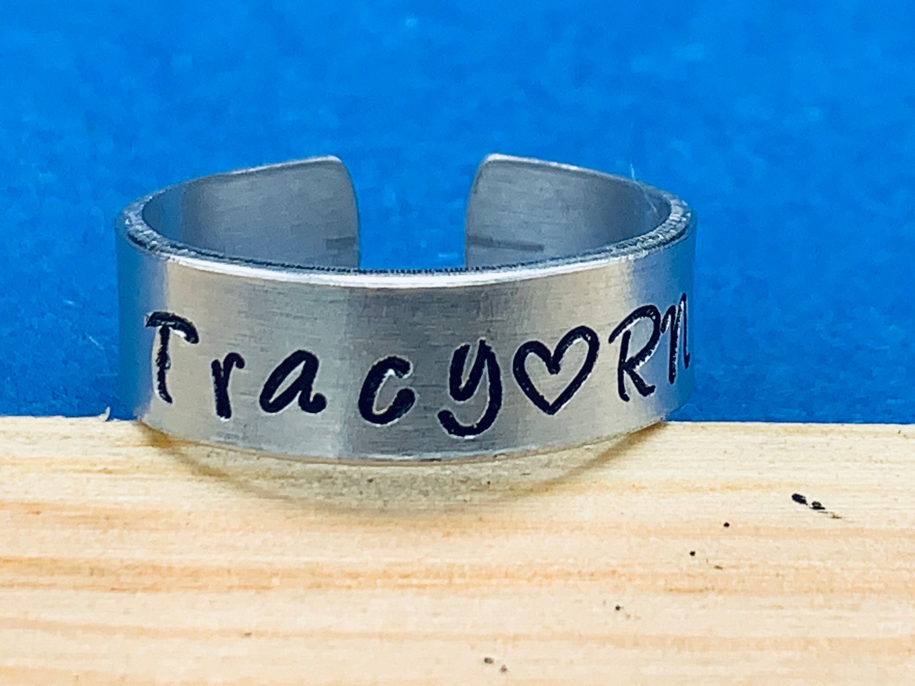 Personalized RN Ring / Nurse Gift / Hand Stamped Ring / Gift for Nurse ...