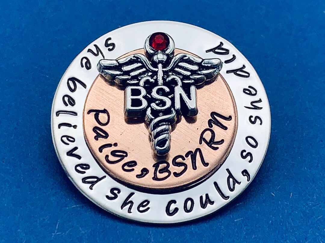 Personalized Pin for BSN / Rn Gift /bsn /nurses / Nursing Student Gift ...