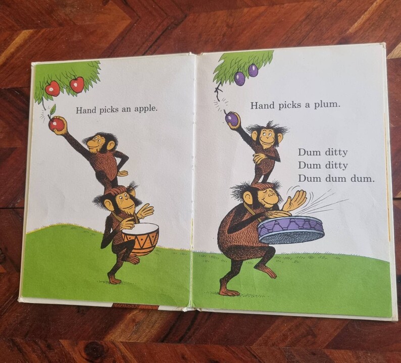 Vintage Children's Book Hand, Hand, Fingers, Thumb Al Perkins Beginner ...