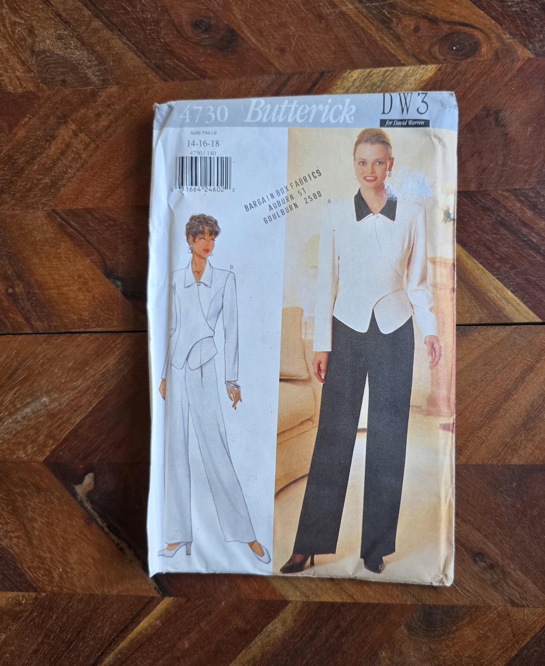 Vintage BUTTERICK Pattern B6244 Womens Jacket Top Pants Sizes 14-16-18 ...