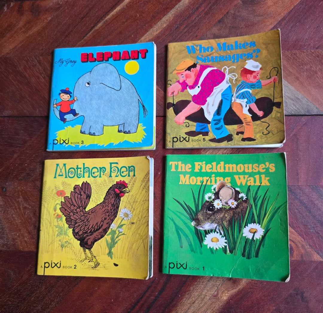 Vintage Children Books - Pixi Books - My Grey Elephant - the Fielmouse ...