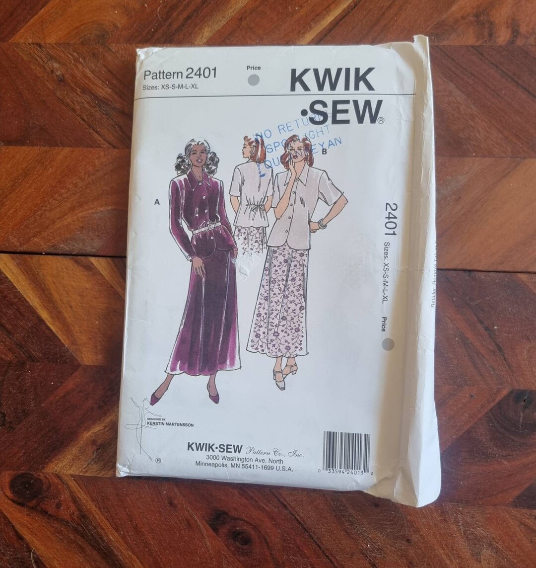 KWIK SEW Pattern 2410 Womens Skirt and Blouse Sizes Xs-xl - Etsy