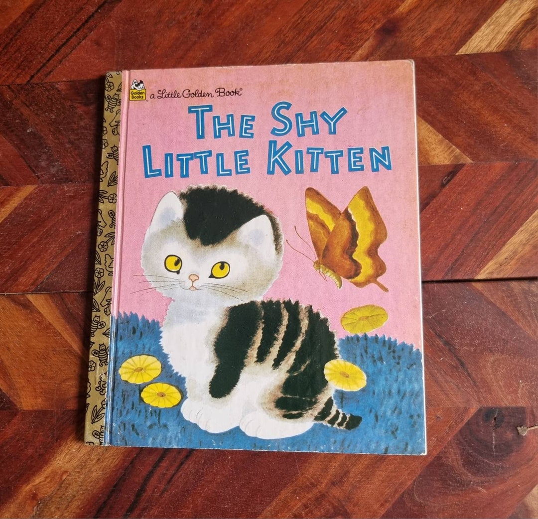 Vintage Children's Book - Little Golden Book - the Shy Little Kitten ...