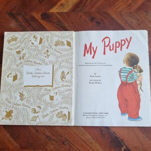 Children's Book - Little Golden Book - My Puppy- 1983 Edition - Etsy