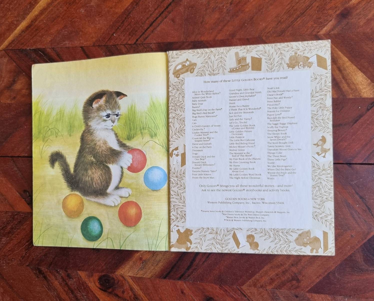 Vintage Children's Book Little Golden Book My First Counting Book 1990 ...