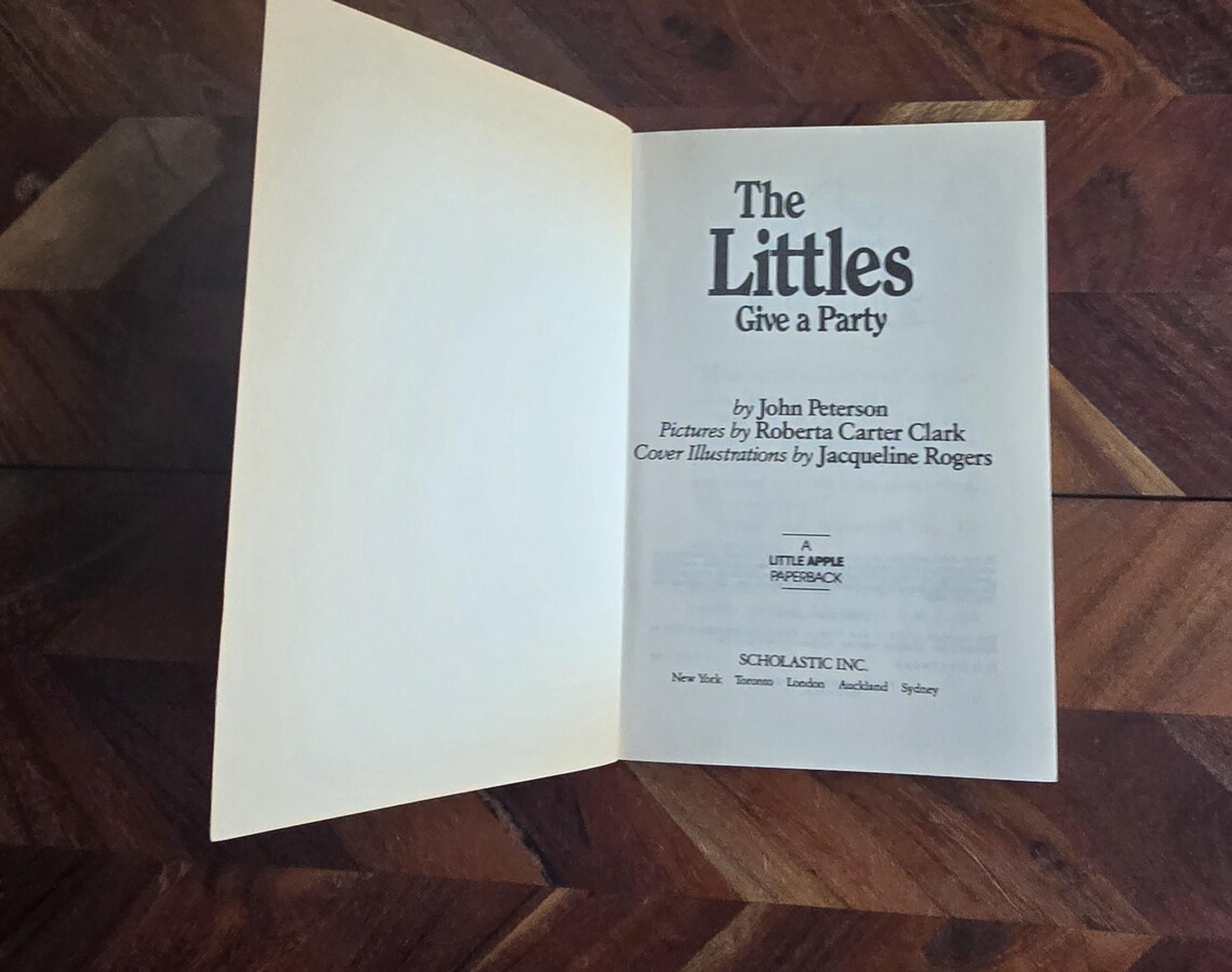 Childrens Books - the Littles Give a Party - John Peterson - Soft Cover ...