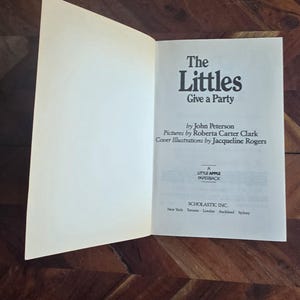 Childrens Books - the Littles Give a Party - John Peterson - Soft Cover ...