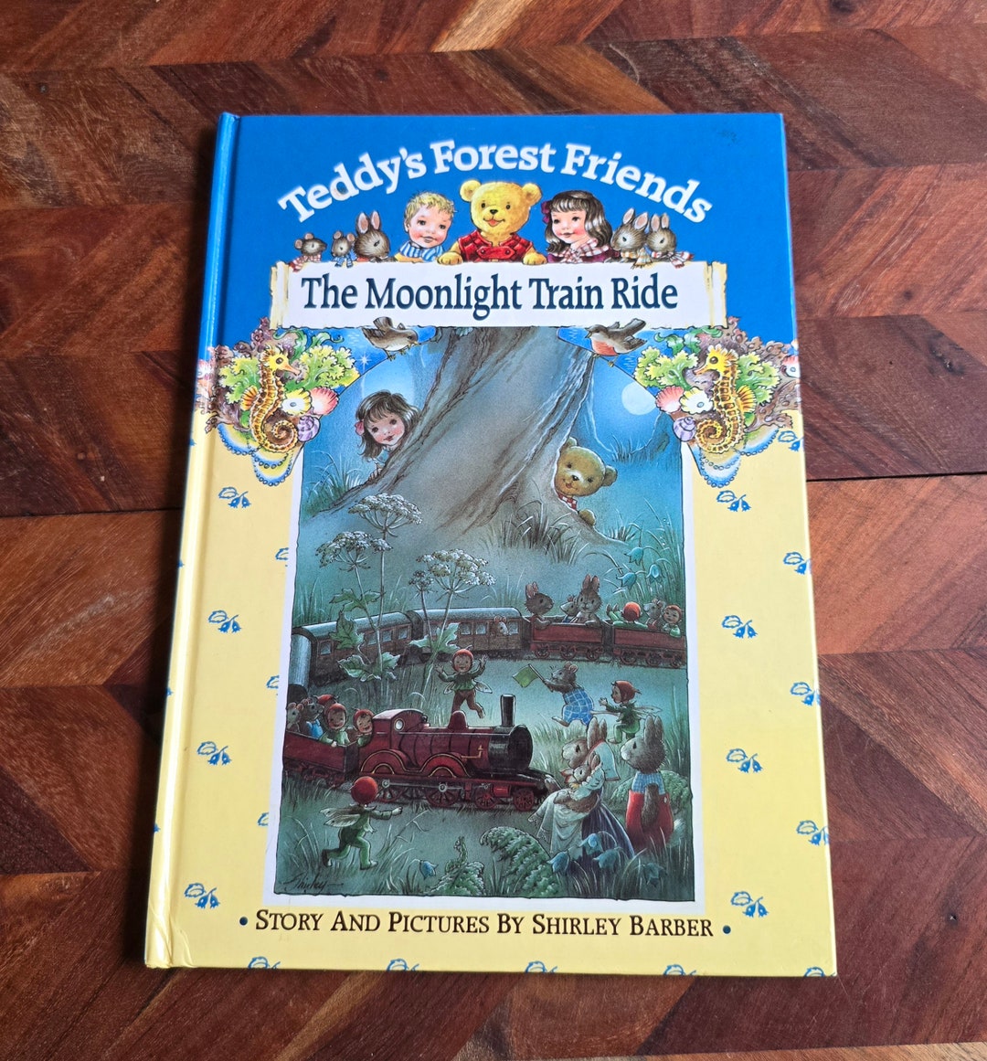 Vintage Children's Book Teddy's Forest Friends the Moonlight Train Ride ...