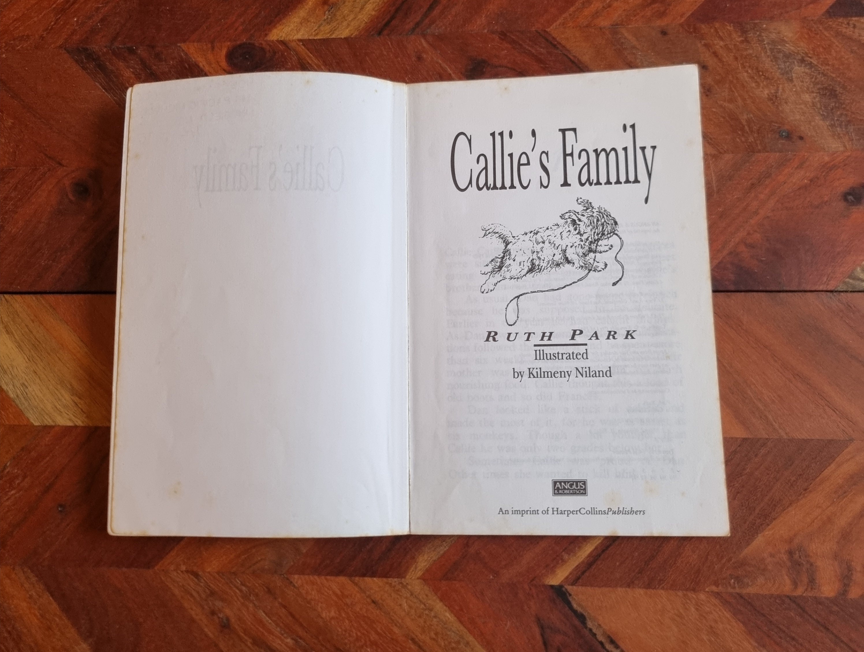 Vintage Children Books - Callie's Family - Ruth Park - 1988 Soft Cover ...