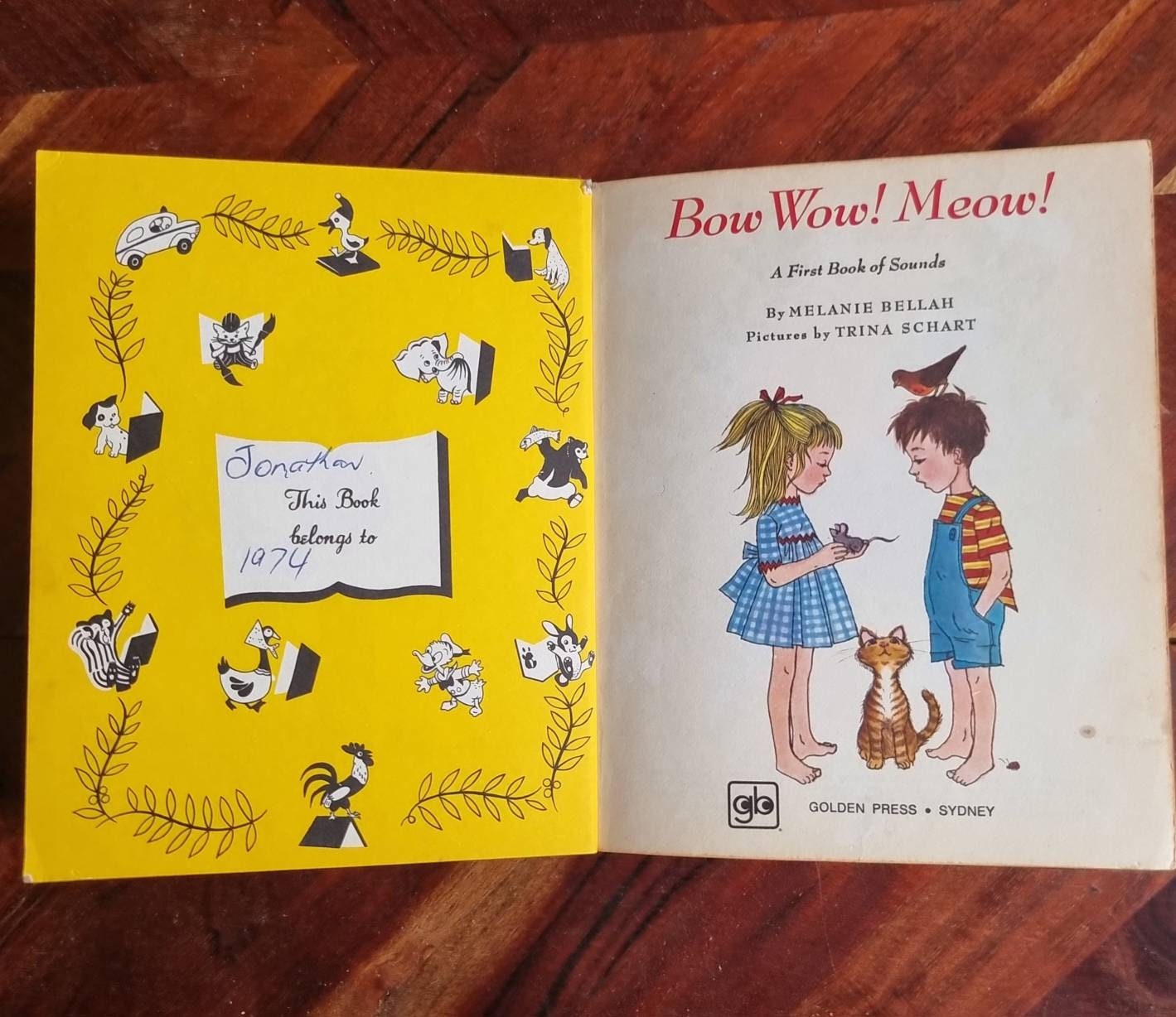 Vintage Children's Book Little Golden Book Bow Wow Meow A First Book of ...