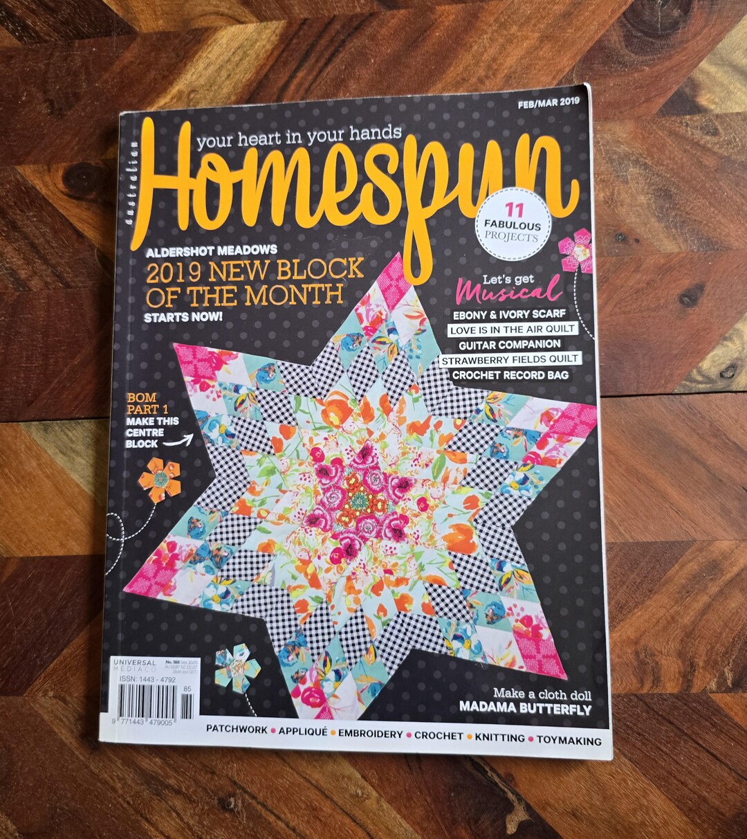 Homespun Magazine - February March 2019 - Etsy