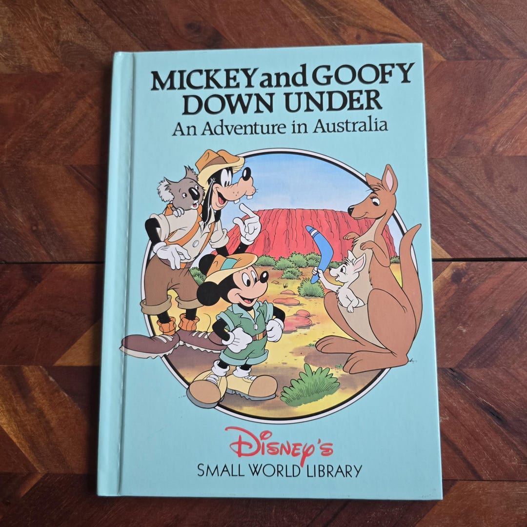 Vintage Children's Book - Mickey and Goofy Down Under - an Adventure in ...