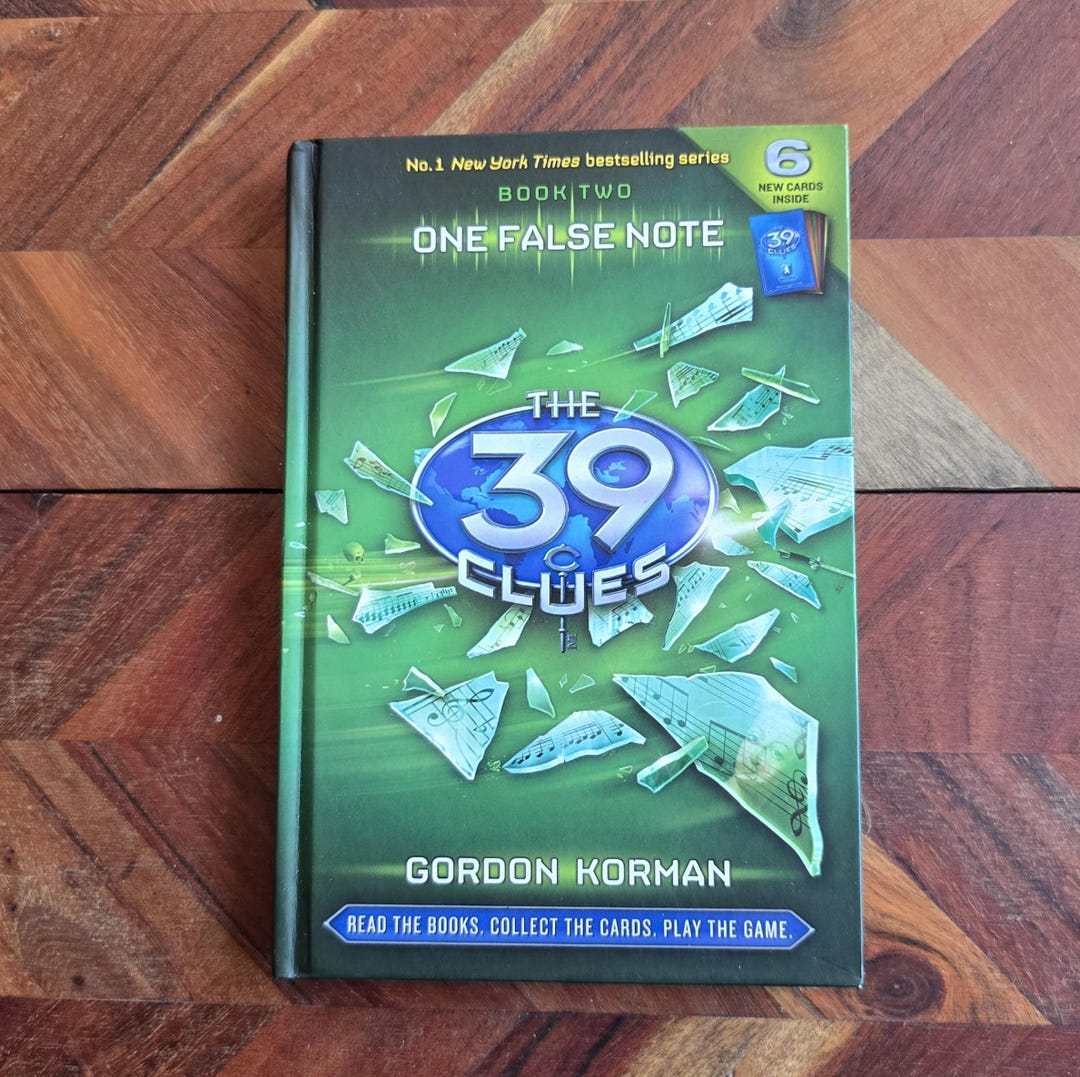 Children's Book - the 39 Clues - One False Note - Gordon Korman - Book ...