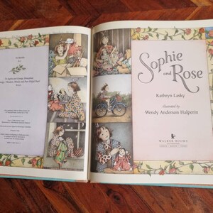 Vintage Children's Book - Sophie and Rose - Kathryn Lasky - 1998 ...