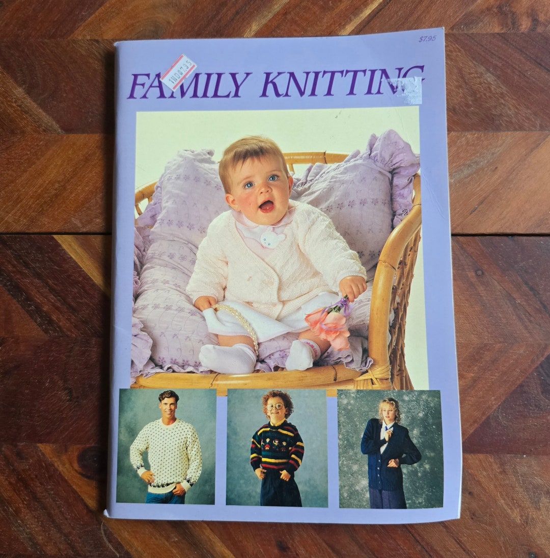 Vintage Family Knitting Book - Etsy