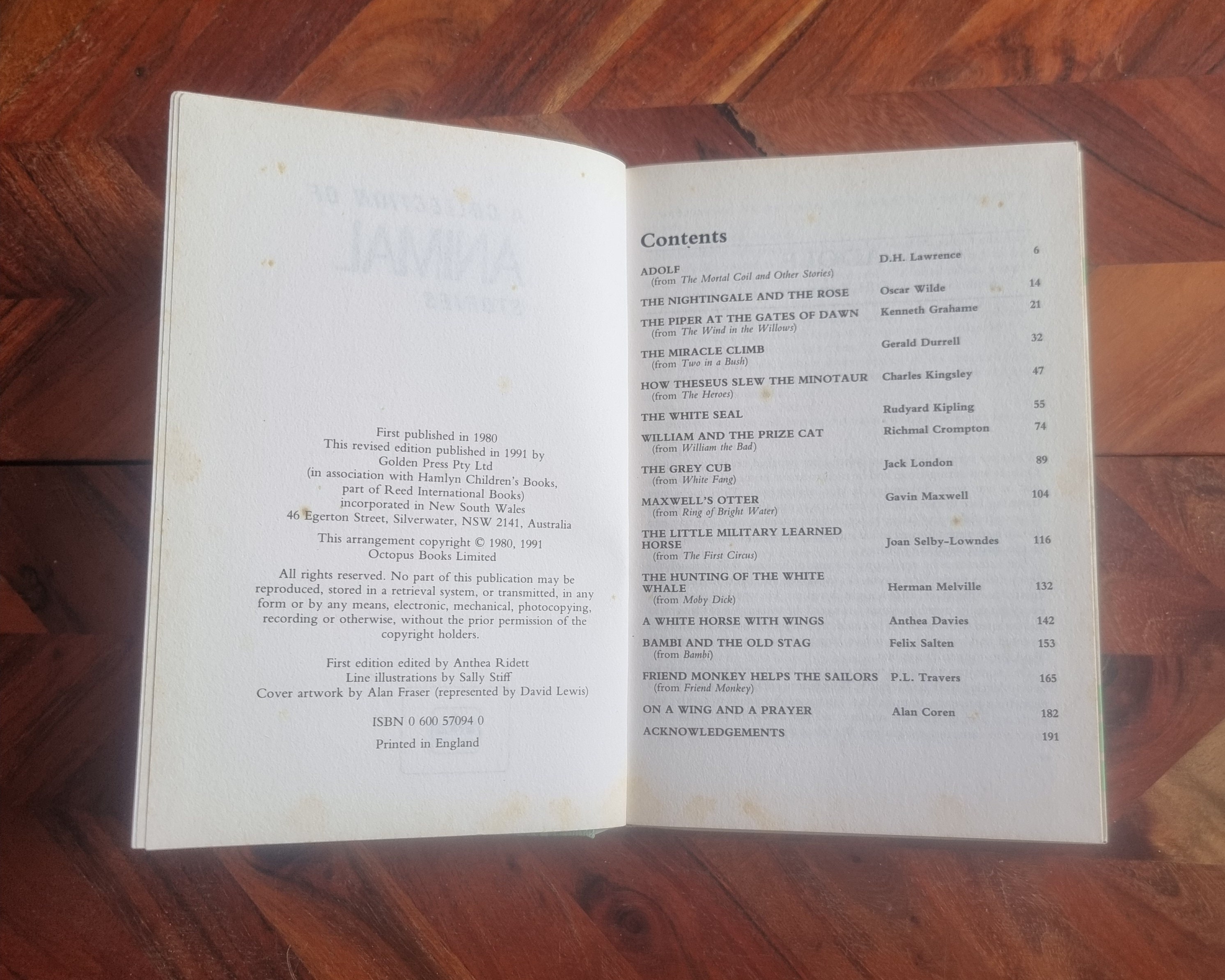 Vintage Children's Book Animal Stories Gerald Durrell Kenneth Grahame ...