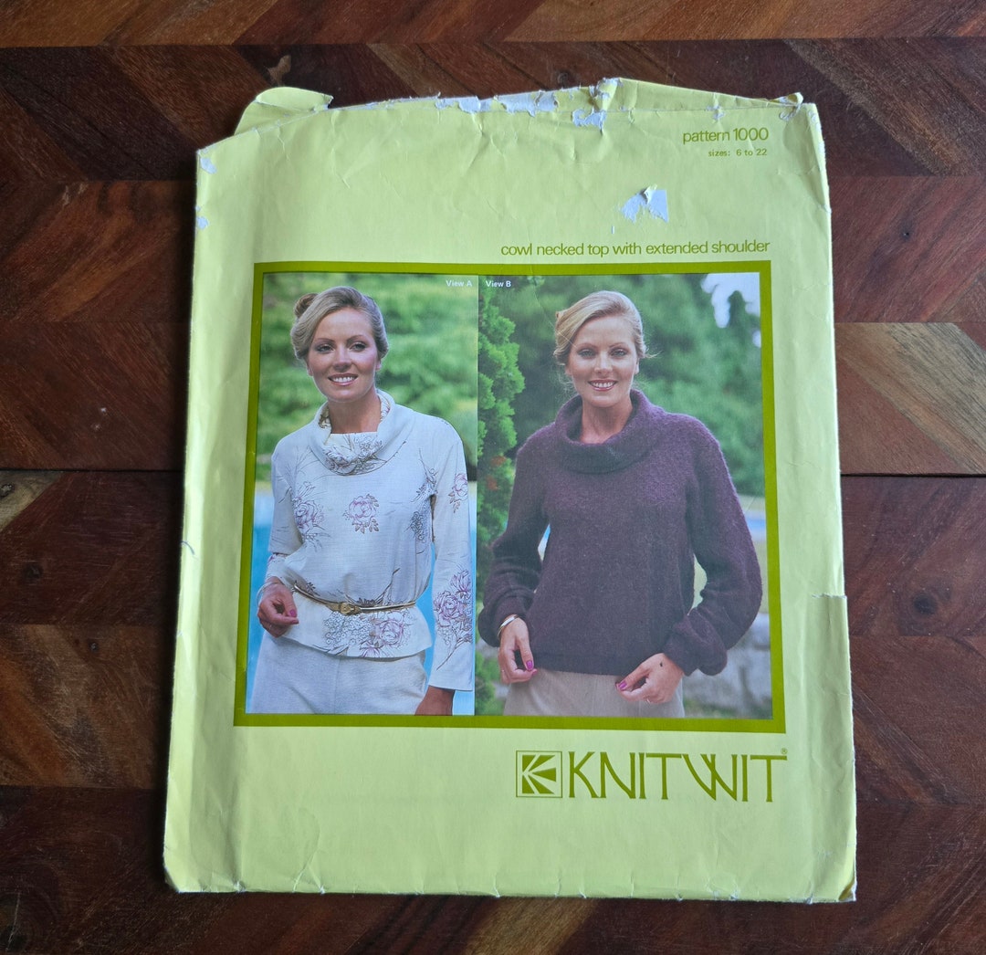 KNITWIT Vintage Ladies Top Pattern 1000 Sizes 6-22 - Etsy