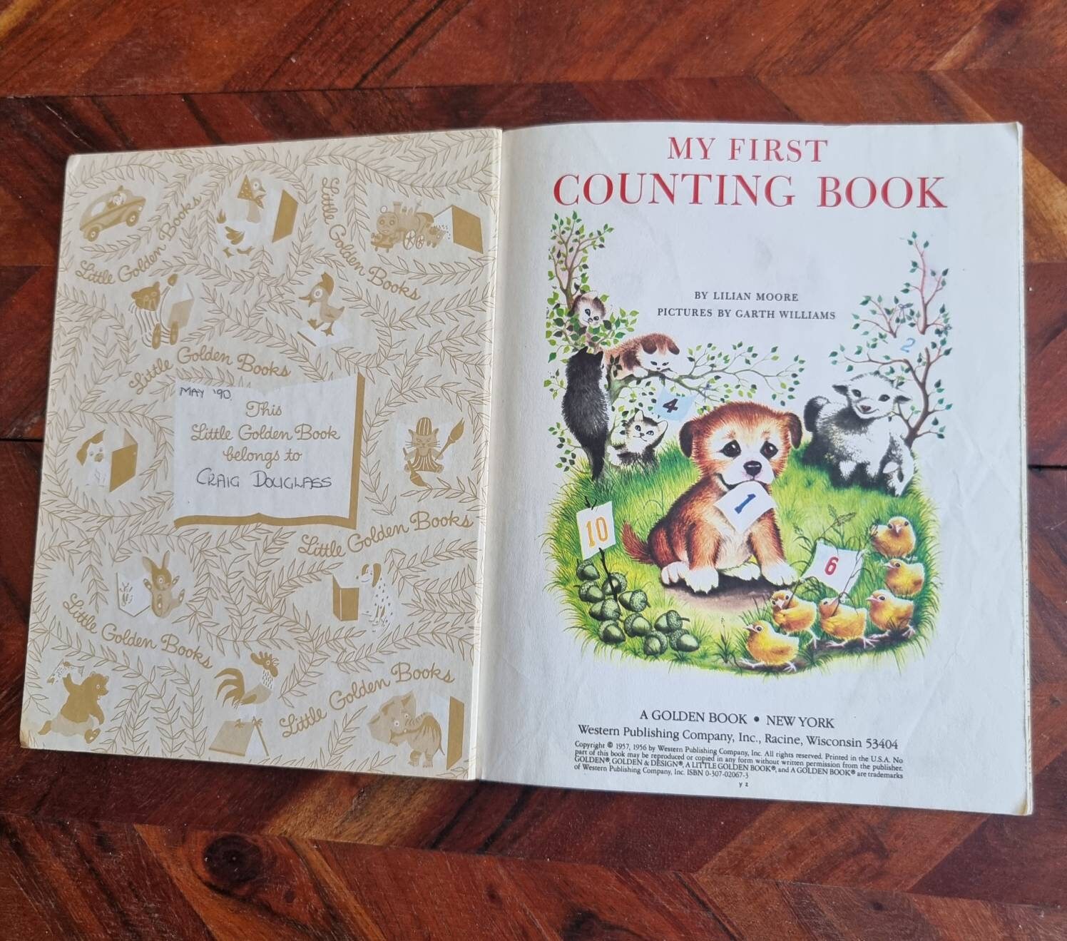 Vintage Children's Book Little Golden Book My First Counting Book 1990 ...