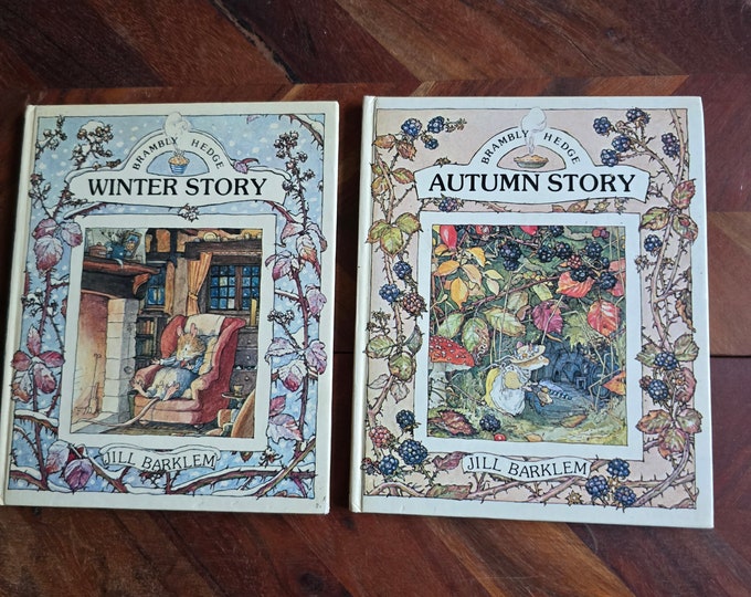 Vintage Children's Books Brambly Hedge Autumn Story Winter Story Book ...
