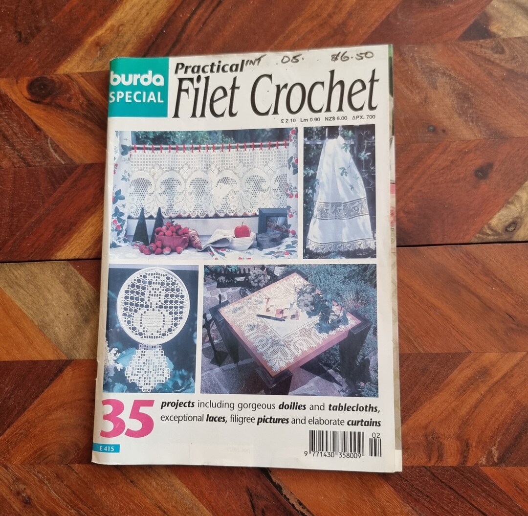 Vintage Burda Practical Handcrafts Filet Crochet - Etsy